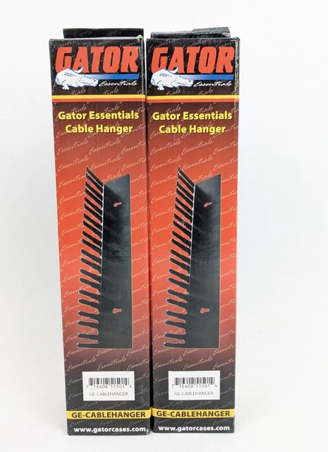 GATOR ESSENTIALS WALL Mountable Cable Hanger & Organizer w/ 19 Cable ...