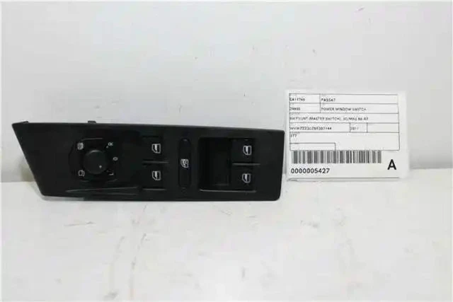 VOLKSWAGEN, PASSAT POWER Window Switch Rh Front (Master Switch) 3C/Mk6 ...