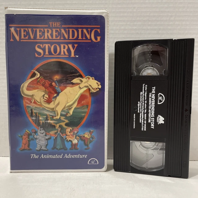 THE NEVERENDING STORY “The Animated Adventure” (VHS Tape 1995 Clamshell ...