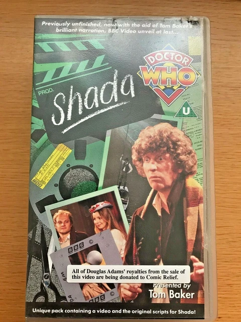 DR WHO SHADA Vhs Video Including Script Book. Written By Douglas Adams ...