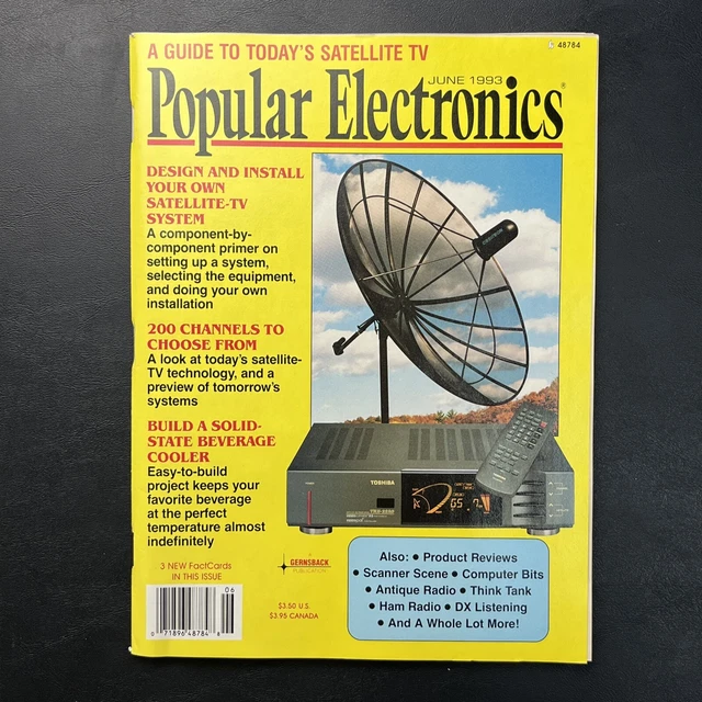 POPULAR ELECTRONICS MAGAZINE Vintage June 1993 $10.88 - PicClick