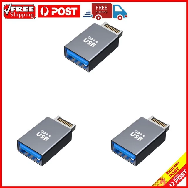 MOTHERBOARD TYPE E to USB Adapter Desktop Computer PC Connector Part (B ...