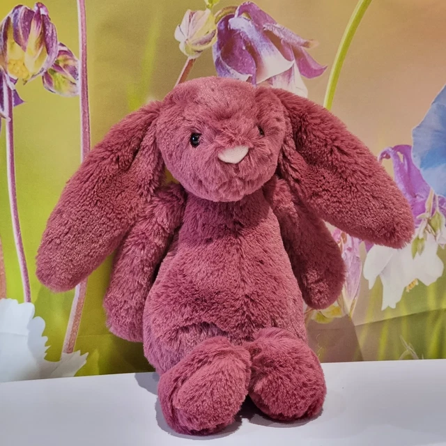 NEW JELLYCAT SMALL Berry Bashful Bunny Rabbit Soft Toy Purple US ...
