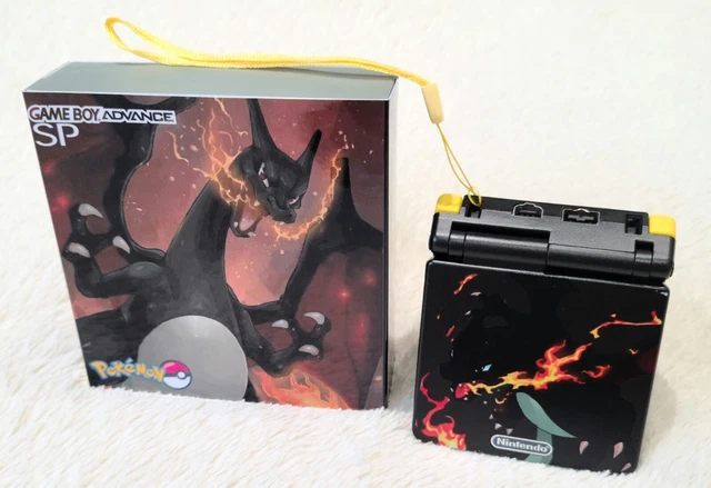NINTENDO GAME BOY Advance SP Charizard Shiny Pokemon Boxed Retro Console IPS £250.00 - PicClick UK