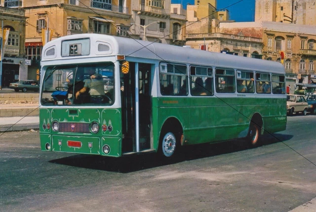 BUS PHOTO, GREEN Malta Bus Photograph Picture Of An Ex London Aec Swift ...