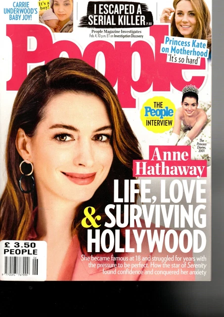 PEOPLE MAGAZINE FEBRUARY 11 2019 Anne Hathaway Princess Of Wales Carrie ...