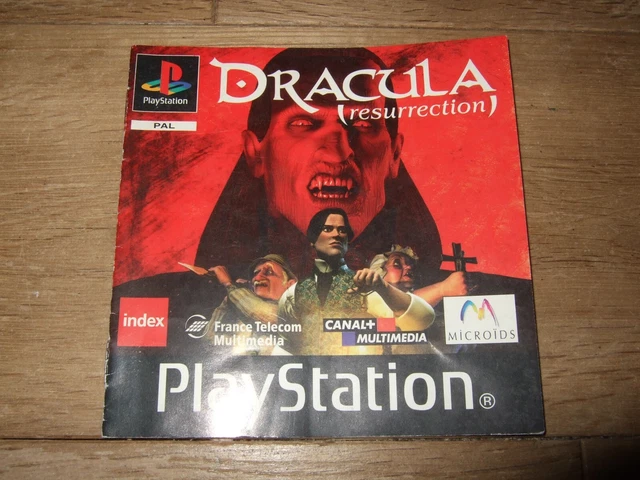 DRACULA RESURRECTION PLAYSTATION 1 Instruction Manual Booklet Sony Ps1 ...