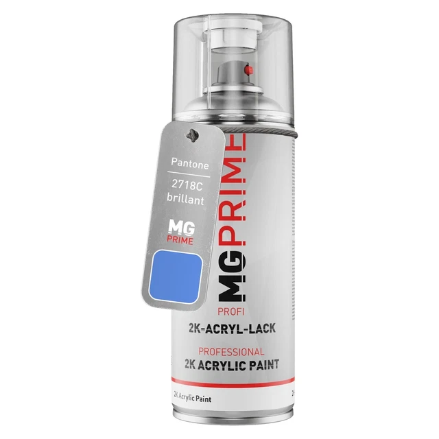 PANTONE 2718C BLUE brillant acrylique bombe aérosol 2C 400ml séchage ...
