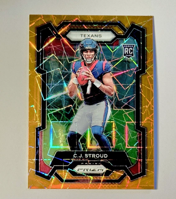 C.J. STOUD 2023 Panini Prizm Orange Lazer Rookie Rc #339 **Houston ...