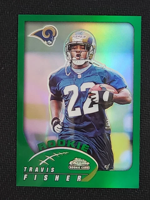 CARTE RECRUE TRAVIS FISHER St. Louis Rams 2002 Topps chrome réfracteur ...