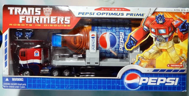 HASBRO ROBOTS IN Disguise Pepsi Autobots Transformers Optimus Prime ...