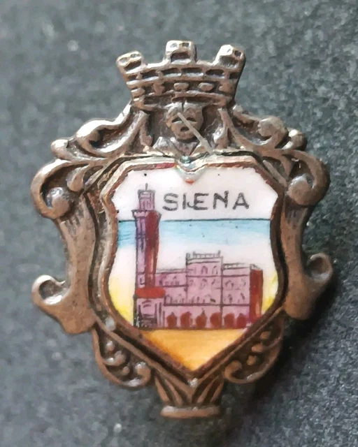 SPILLA PINS DISTINTIVO Stemma Simbolo Badge Logo Crest Turismo Siena ...
