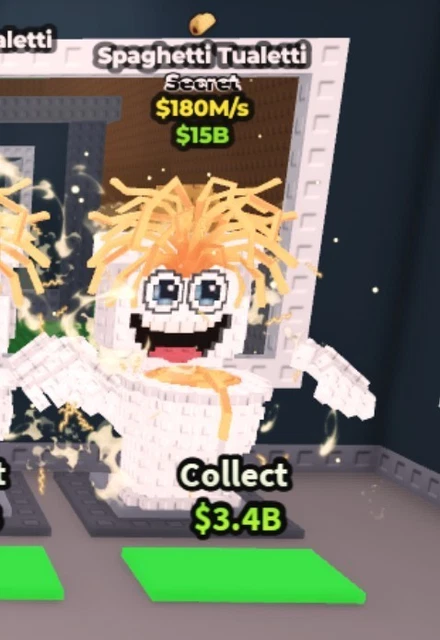 SPAGHETTI TUALETTI 180M Steal a Brainrot Secret Selten EUR 21,90 ...