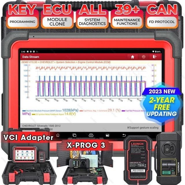 DISPOSITIVO DIAGNOSTICO LAUNCH X431 IMMO Elite PRO Profi OBD2 X PROG3 ...