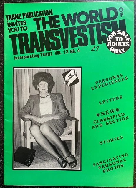 THE WORLD OF Transvestism vintage magazine. VOL.12 No.4 +Actual Photos+ ...