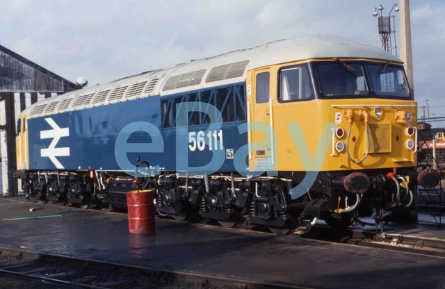 35MM RAILWAY SLIDE of Class 56 56111 @ Doncaster Works Copyright to ...