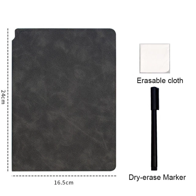 WHITEBOARD NOTEBOOK MEMO Pad Writing Board With Whiteboard Pen Erasing ...