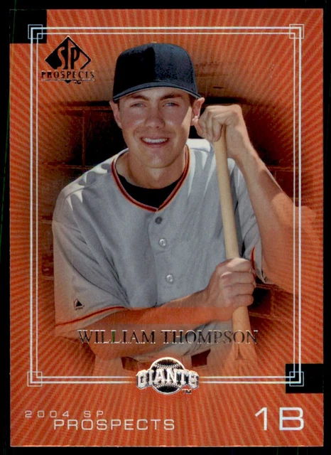 2004 UPPER DECK Sp Prospects William Thompson San Francisco Giants #224 ...