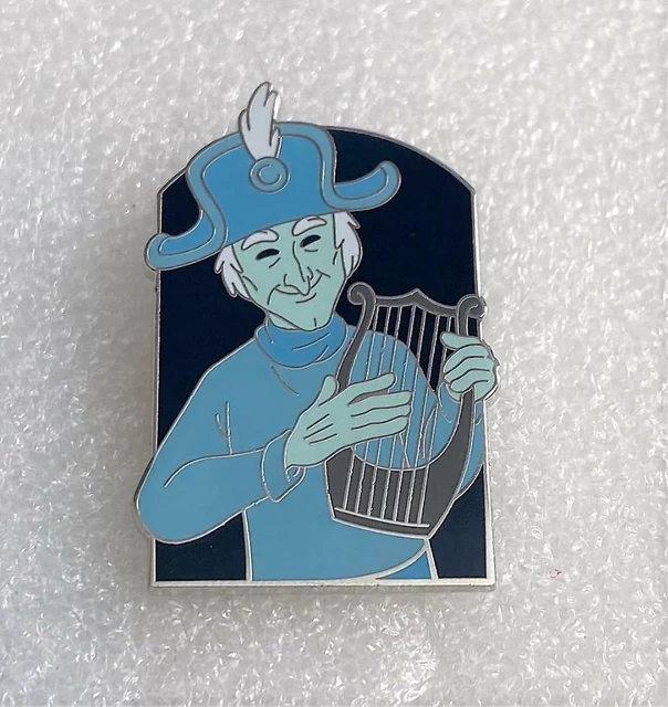 DISNEY HAUNTED MANSION 50th Anniversary Ghost Playing the Harp Mystery ...