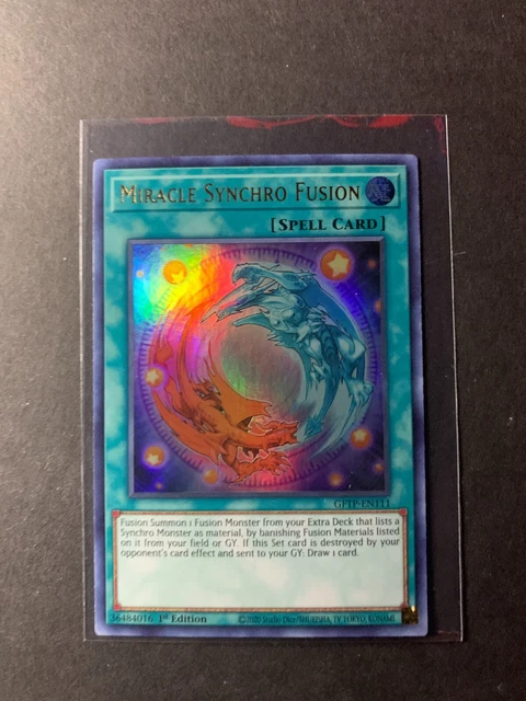 YUGIOH - MIRACLE Synchro Fusion (Ultra Rare) (1ère Edition) - GFTP-EN111 (P) EUR 1,61 - PicClick FR