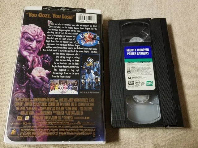MIGHTY MORPHIN POWER RANGERS THE MOVIE Vhs Video Tape 1995 Saban Toei ...