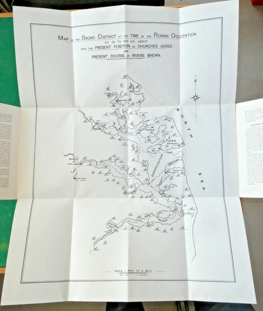 MAP OF THE Norfolk Broad District during the Roman Occupation by ...