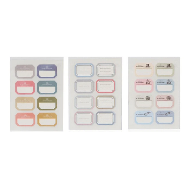 SELF ADHESIVE STICKY labels writable name stickers Blank label Bar ..z ...