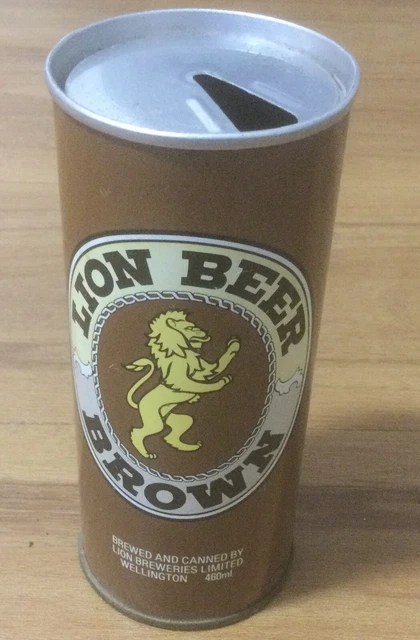 LION BEER BROWN Vintage steel beer can $39.00 - PicClick AU