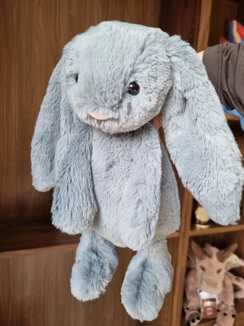 RETIRED !JELLYCAT BASHFUL Medium Dusky Blue Bunny New With Tags ...