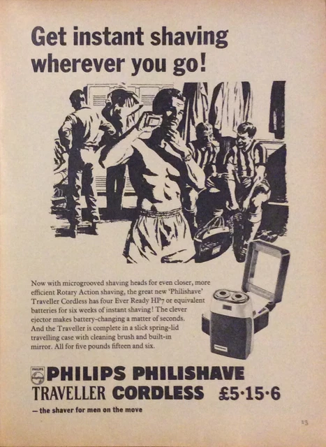 PHILIPS PHILISHAVE - Vintage Magazine Advert - 1967 EUR 4,19 - PicClick FR