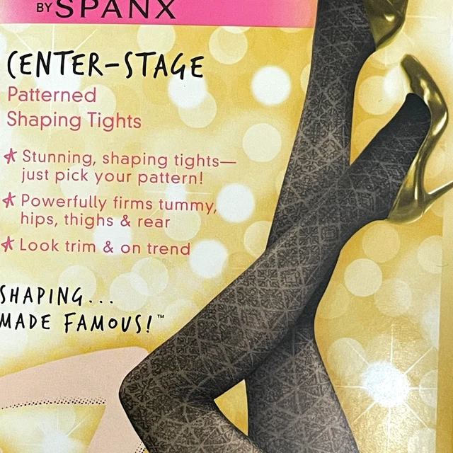 STAR POWER SPANX Center Stage Patterned Shaping Tights Nouveau Backdrop ...