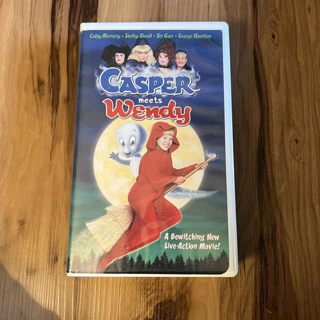 VHS CASPER MEETS Wendy Kid's Family Halloween Spooky Movie Cassette ...