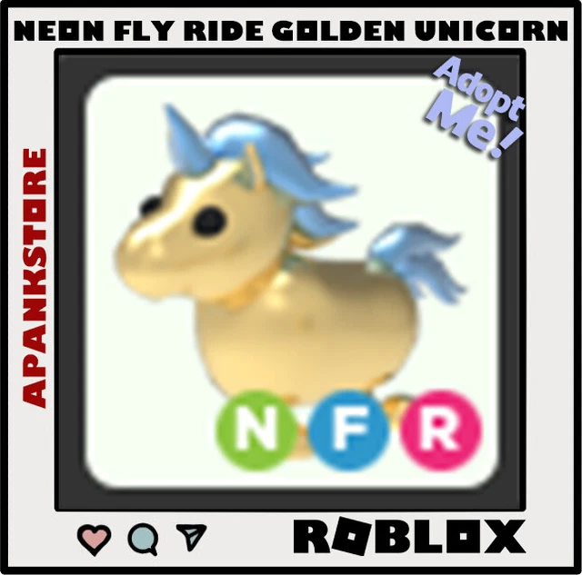 ROBLOX ADOPT ME - Neon Fly Ride licorne dorée EUR 11,13 - PicClick FR