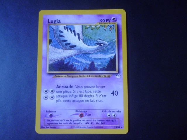 CARTE POKÉMON LUGIA 20/64 Neo Revelation EUR 90,00 - PicClick FR