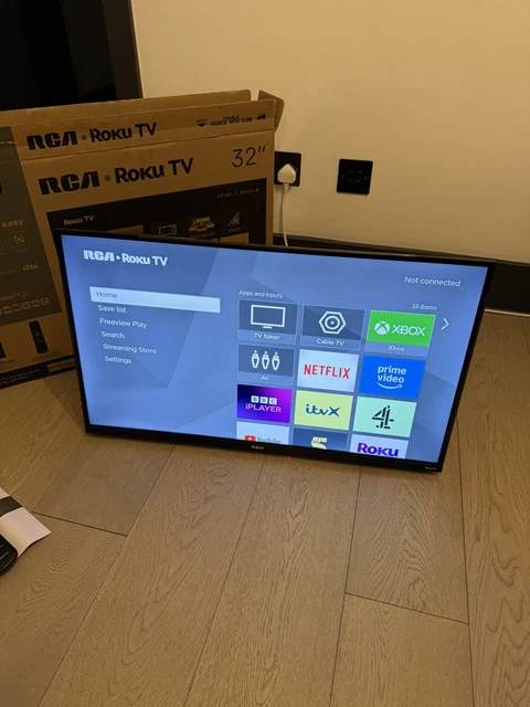 JVC ROKU TV Smart 32" Inch HD Ready with Freeview Play, Apps and 3 x ...