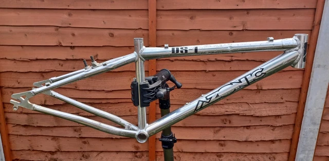 CADRE DE VÉLO de montagne Azonic Ds1 rétro argent double slalom vtt EUR ...