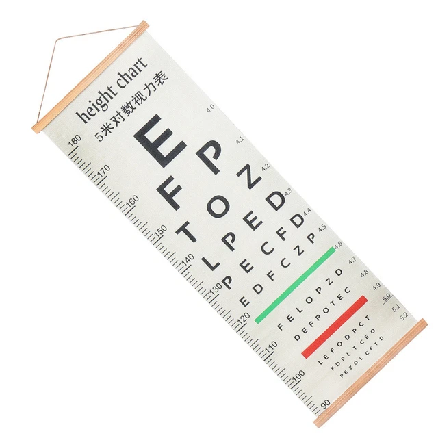 EYE TEST CHART Flip Chart Wooden Child Preschool Eye Check Chart £12.30 ...