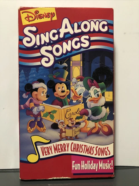 VHS RARA DISNEY'S Sing Along Songs Molto Buon Natale Divertente Musica ...