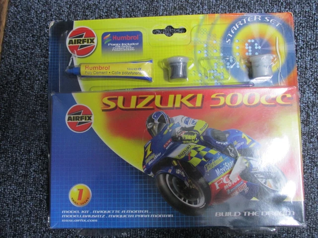 AIRFIX 1/24 SCALE Suzuki 500cc Motorcycle Plastic Model Starter Kit £4. ...