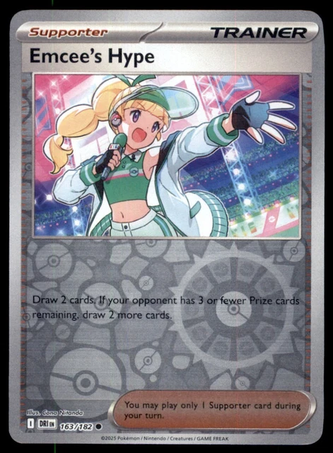POKEMON TCG EMCEE'S Hype Destined Rivals #163 Reverse Holo $6.95 ...