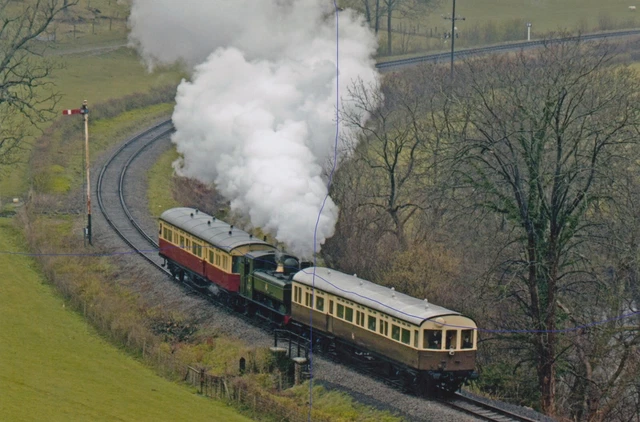 STEAM TRAIN PHOTO Great Western Railway Gwr Photograph Panier Tank Auto ...