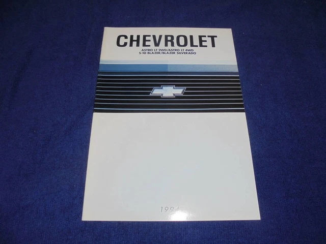 1994 CHEVROLET ASTRO Blazer Catalog CM14G CL14G CTS4G CX15B LTS10 ...
