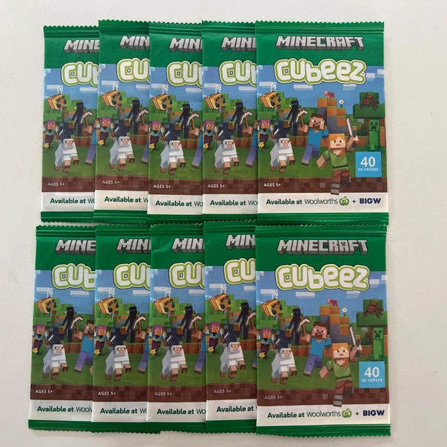 WOOLWORTHS MINECRAFT CUBEEZ X10 - 2025 - New & Sealed $10.00 - PicClick AU
