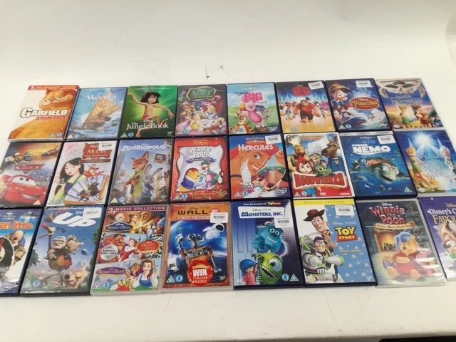DISNEY PIXAR CHILDREN Animated DVD Bundle 24 Family Movies Job Lot $18. ...