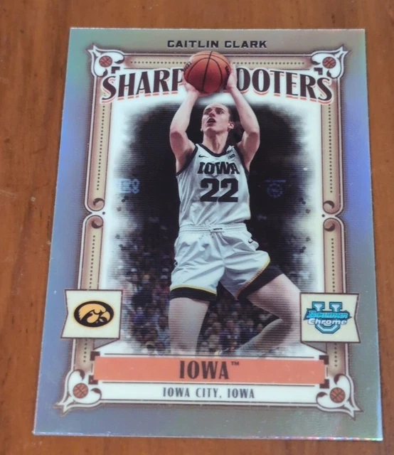 INSERT RÉFRACTEUR CAITLIN Clark Sharp Shooters Bowman University Iowa ...
