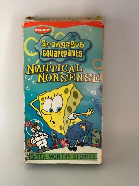 SPONGEBOB SQUAREPANTS NAUTICAL Nonsense VHS 2002 Nickelodeon £8.94 ...