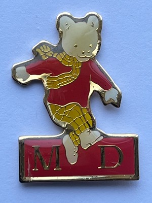 RUPERT BEAR COLLECTABLE Pin Badges * RUPERT MUSCULAR DYSTROPHY leap ...