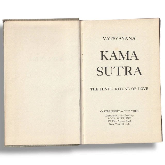 KAMA SUTRA VATSYAYANA: The Hindu Ritual of Love 1963 libri castello ...