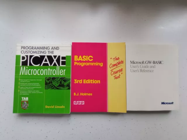 How To Program With Microsoft Gw Basic Books Includes A Picaxe Programming Book £100 Picclick Uk