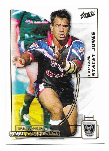 2002 NRL SELECT Challenge New Zealand Warriors Stacey Jones # 88 Card ...